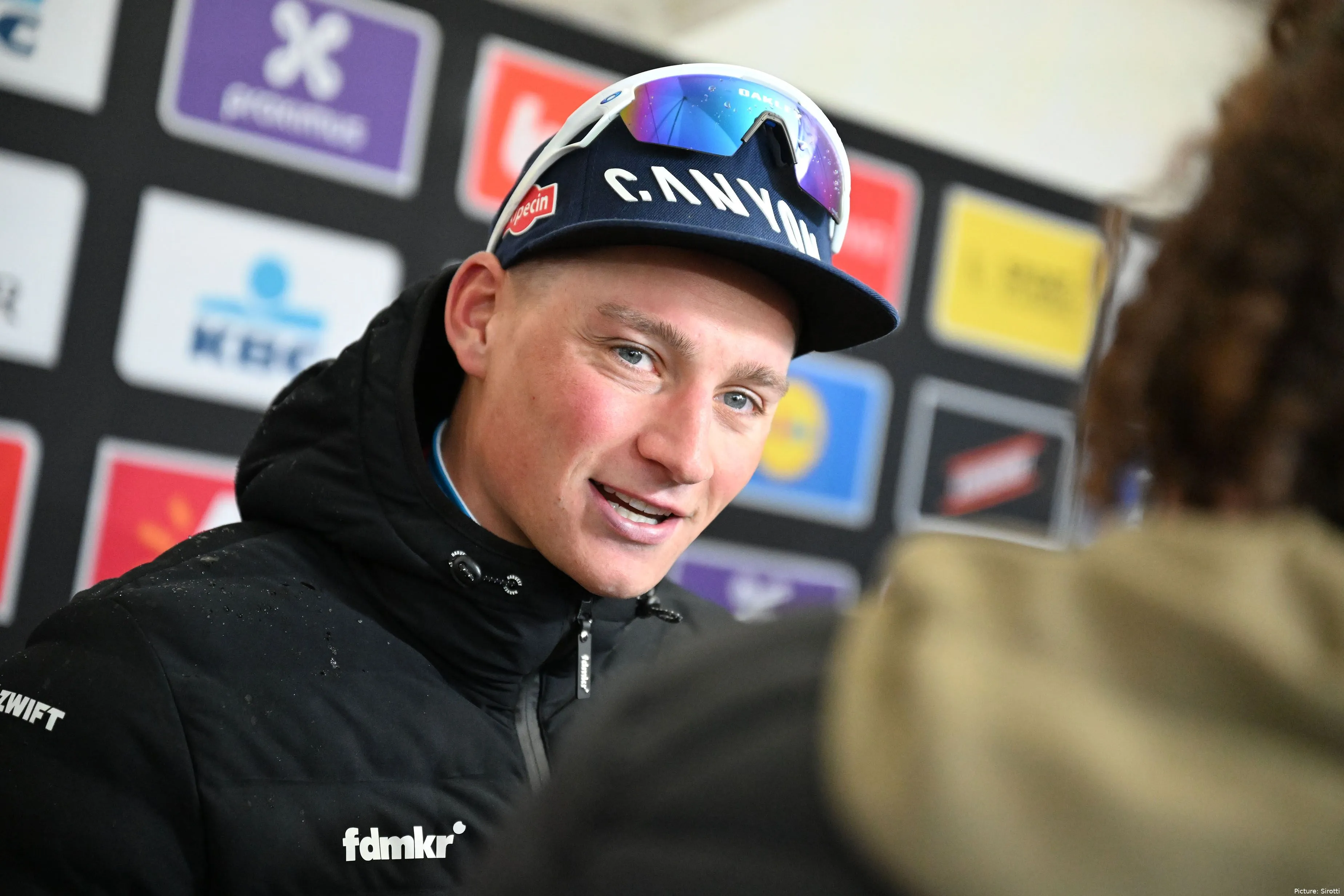 "Something can always happen. But hey, Remco crashed into the open door of a car during training ...